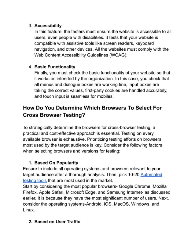 Guide To Cross Browser Testing Definition Process Challenges And Tools Pdf Free Download