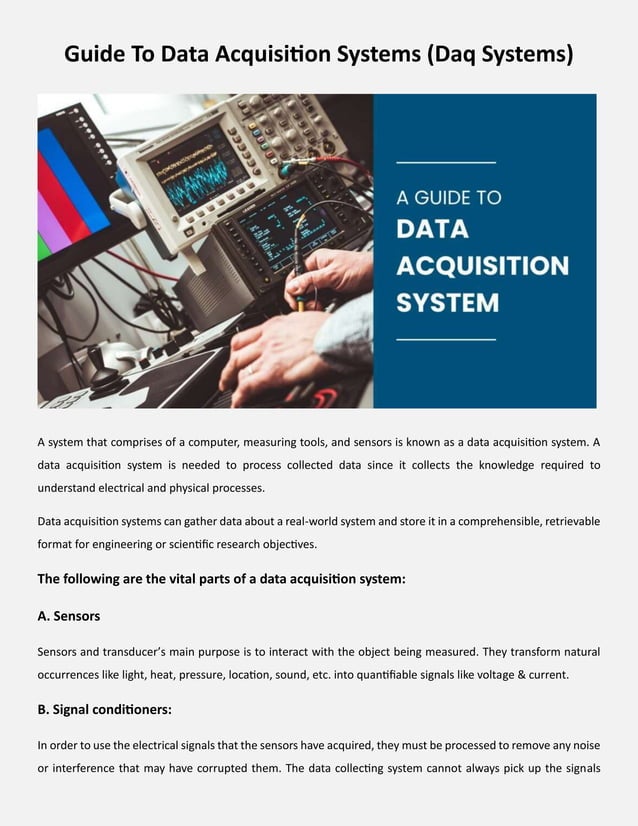 Guide To Data Acquisition Systems (Daq Systems) - TMCS.docx