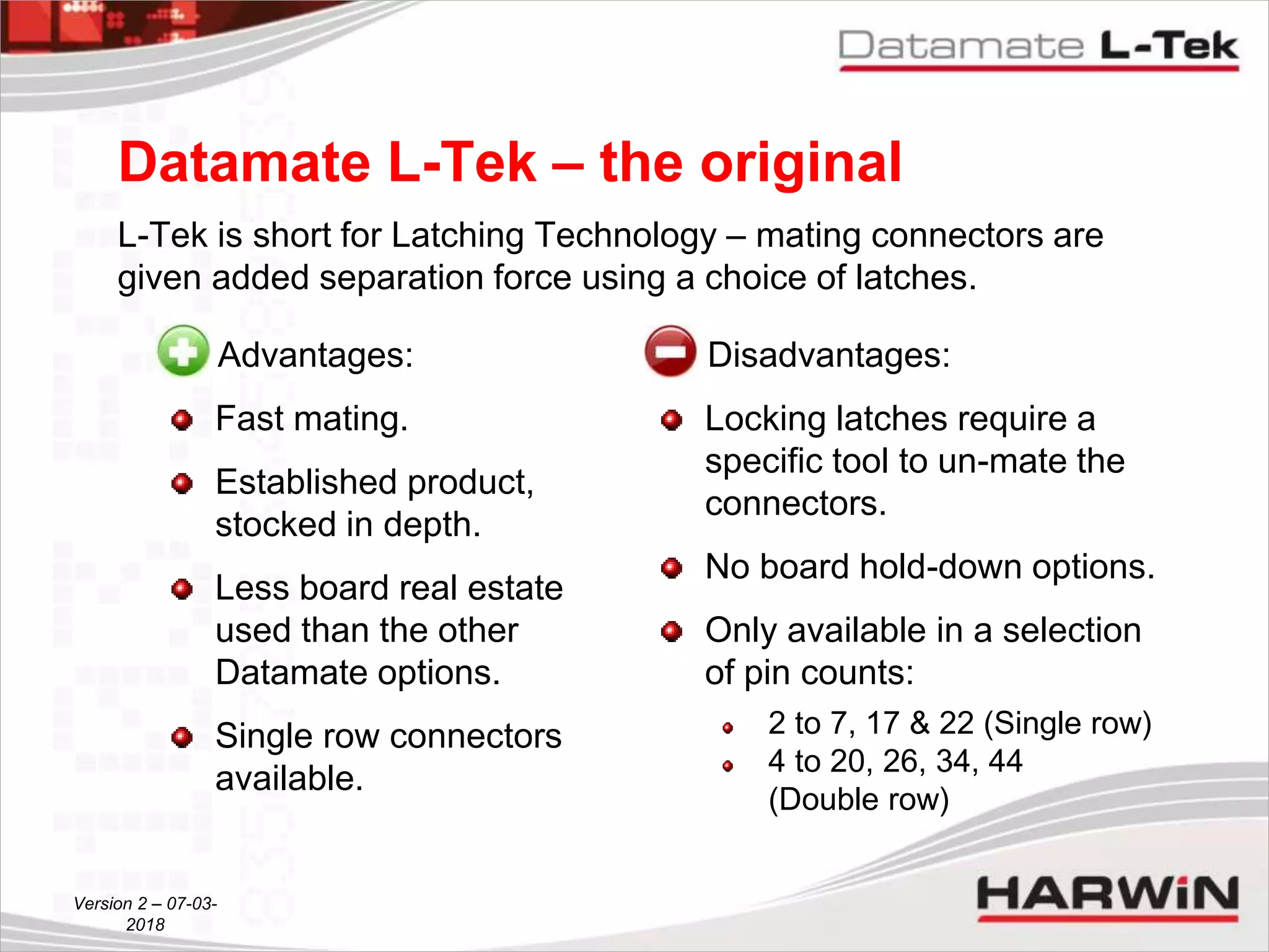 Guide to datamate latches and jackscrews PTM | PPTX