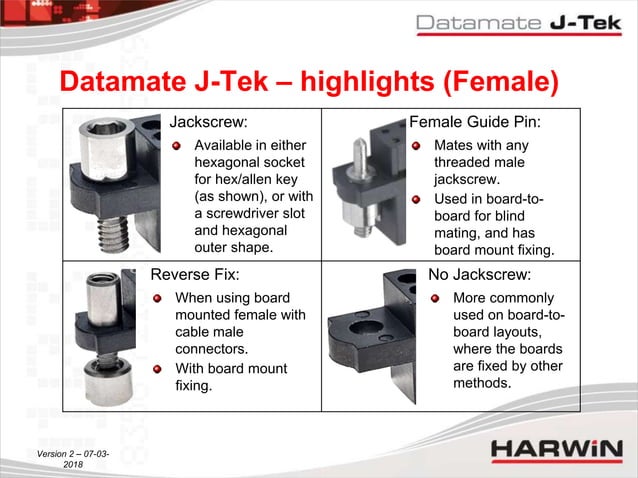 Guide to datamate latches and jackscrews PTM | PPT | Free Download