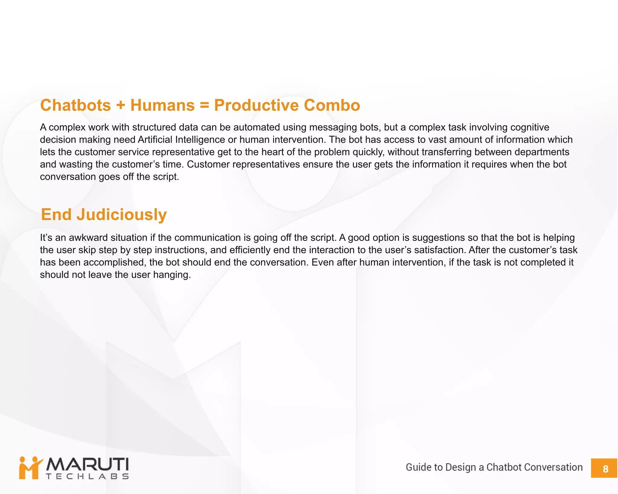 Designing a Chatbot Conversation | PPT