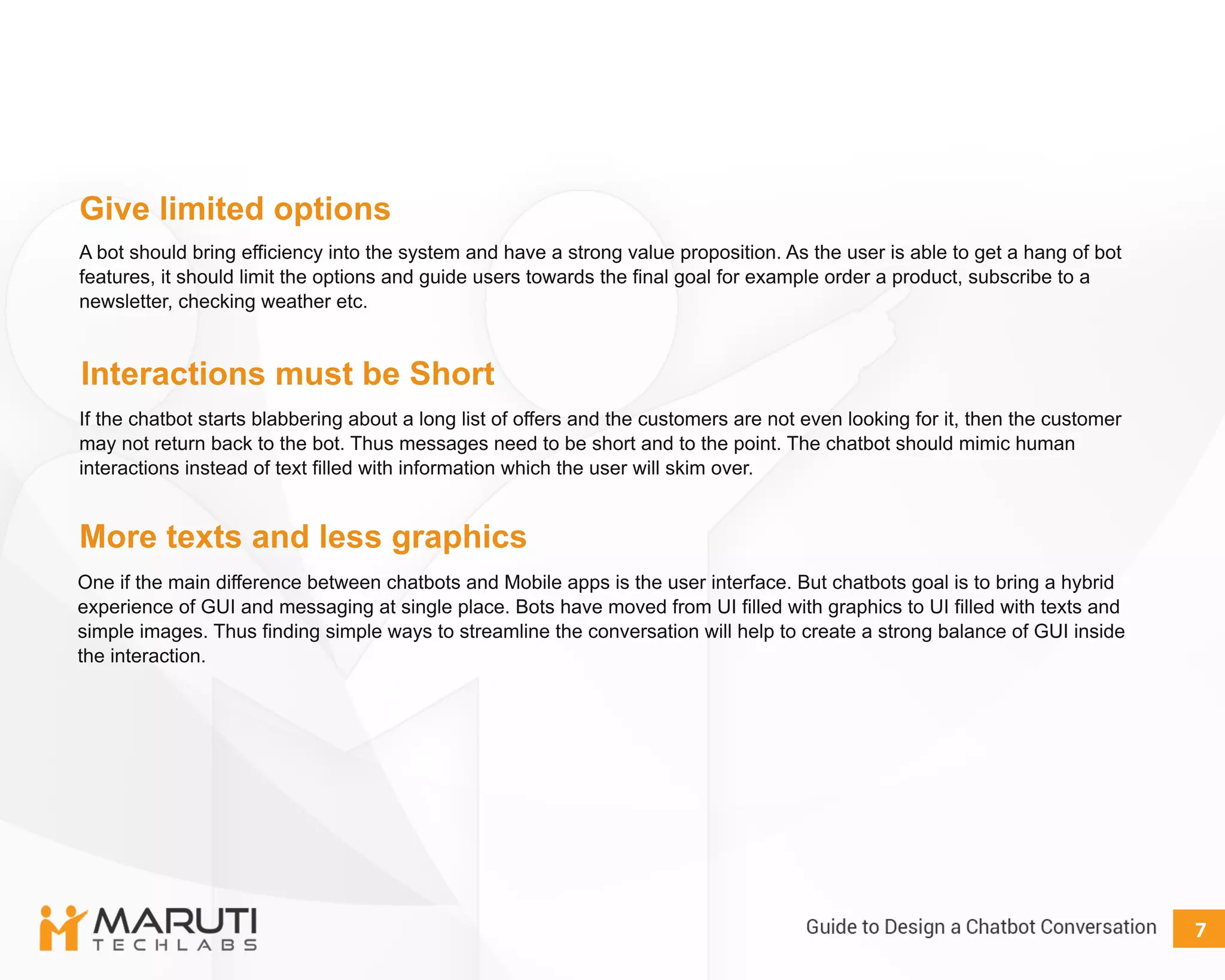 Designing a Chatbot Conversation | PDF