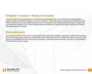 Designing a Chatbot Conversation | PDF
