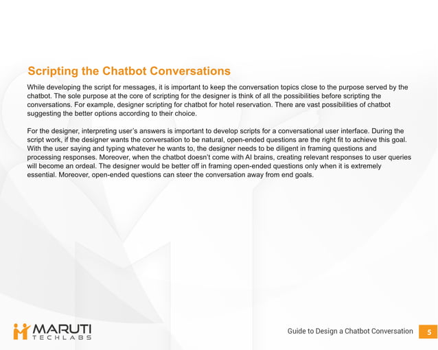 Designing a Chatbot Conversation | PPT