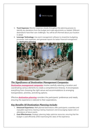 Guide to Destination Planning Challenges and Solutions | PDF | Business ...