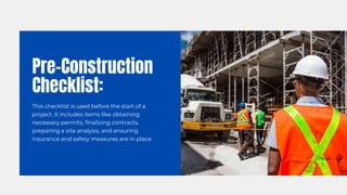 Guide to Different Types of Construction Checklists (1).pptx
