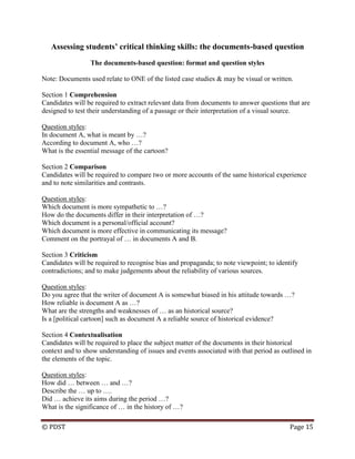 Guide to documents based question | PDF