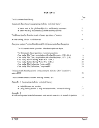 Guide to documents based question | PDF