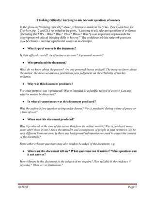 Guide to documents based question | PDF