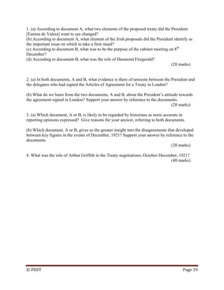 Guide to documents based question 2013 | PDF