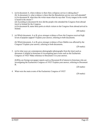 Guide to documents based question 2013 | PDF