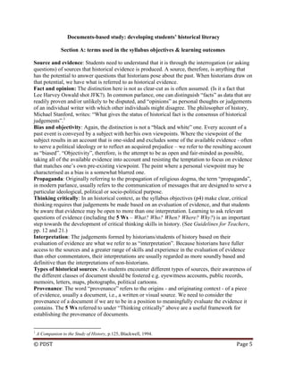 Guide to documents based question 2013 | PDF