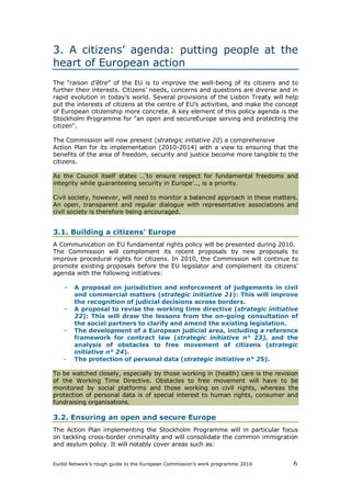 Euclid Network's guide to the EC's work programme | PDF