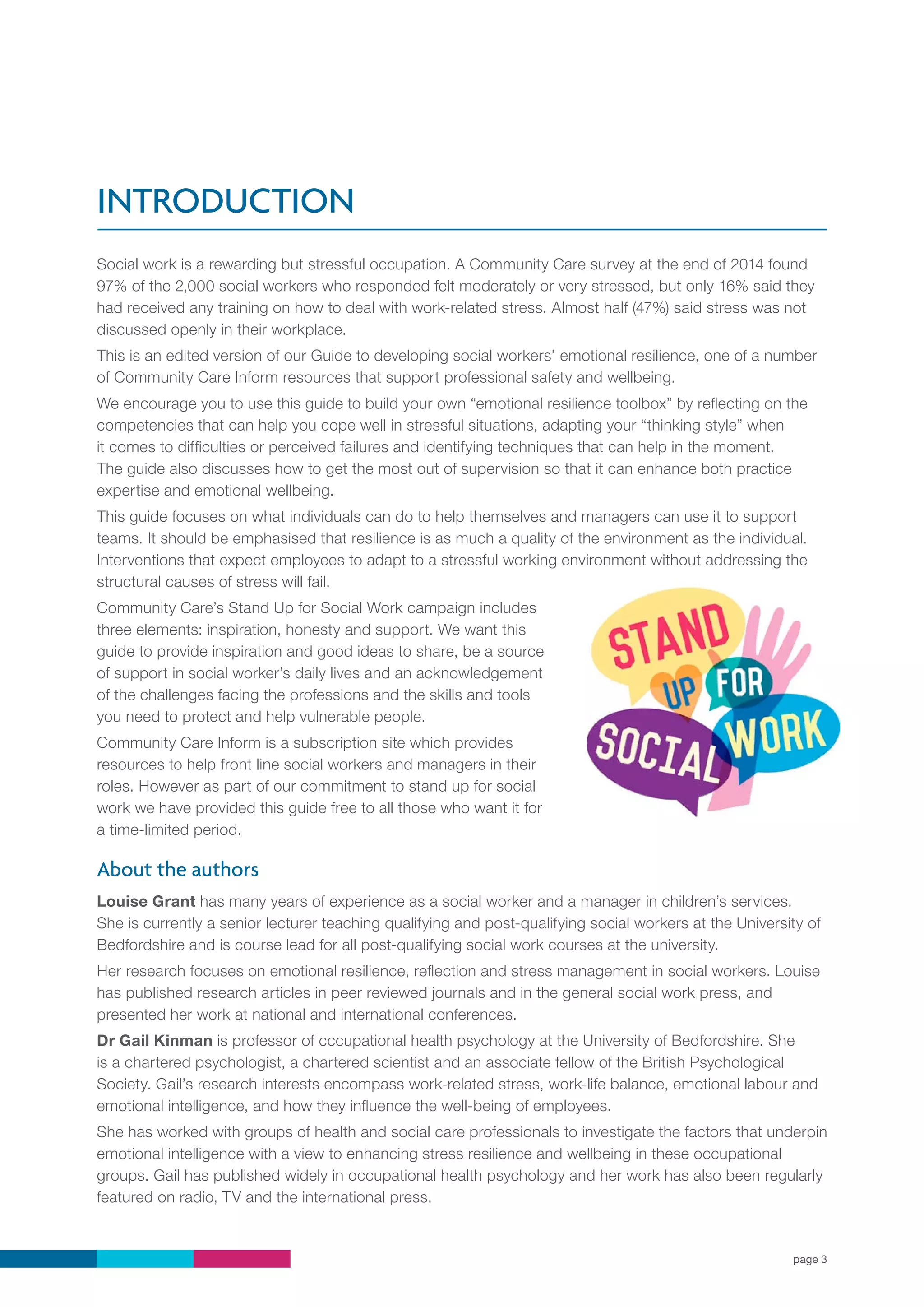 Guide to Emotional Resilience & well-being - Great as a reference guide ...