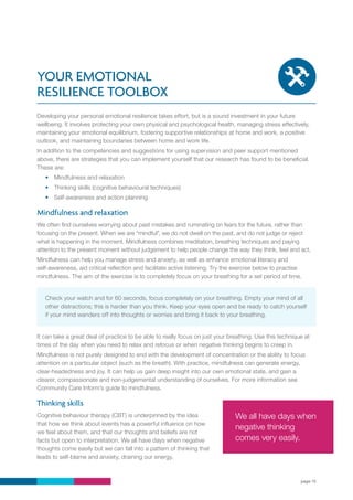 Guide to Emotional Resilience & well-being - Great as a reference guide ...