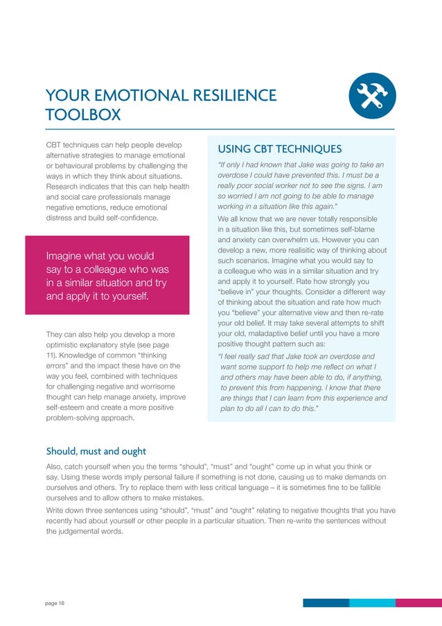 Guide to Emotional Resilience & well-being - Great as a reference guide ...