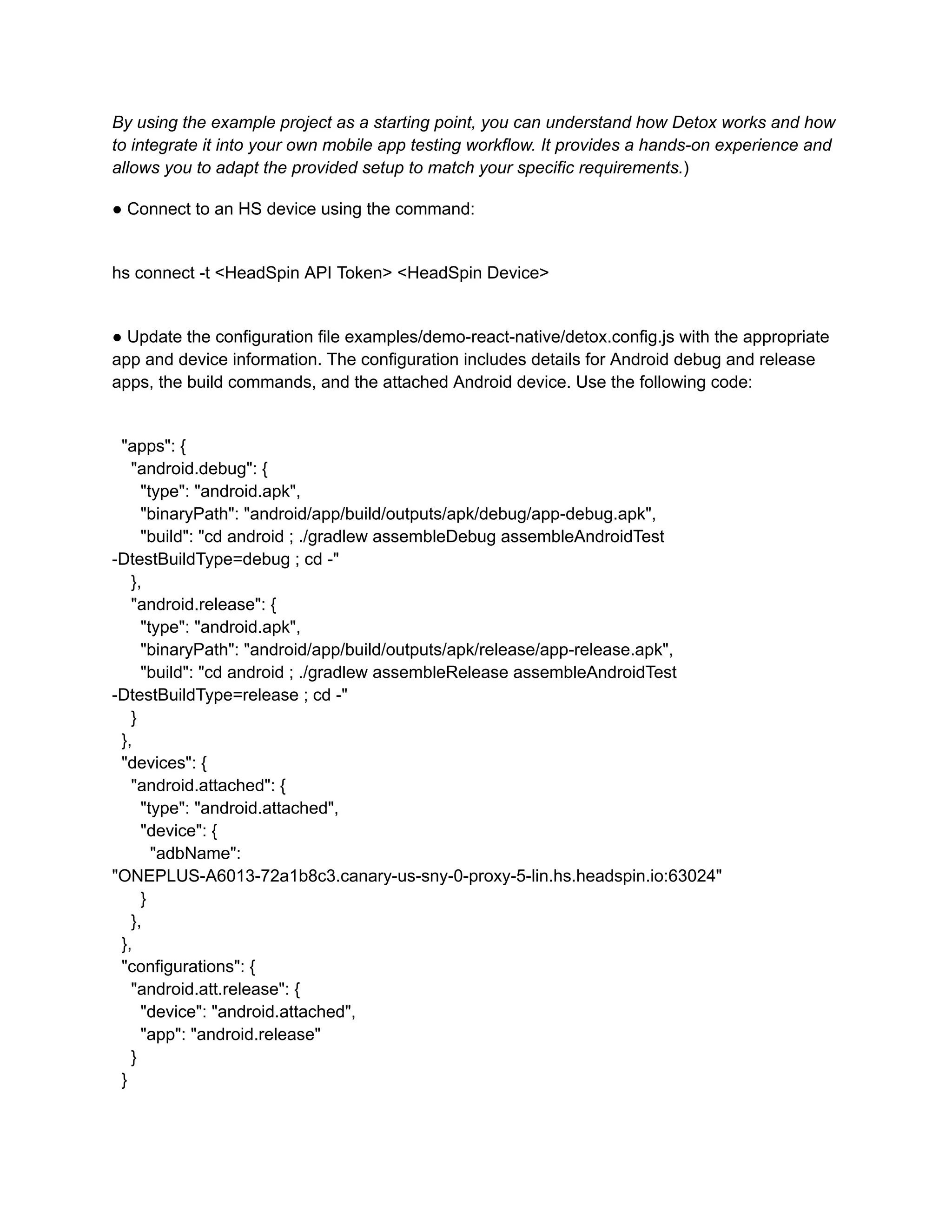 Guide To End To End Detox Testing Headspin Pdf