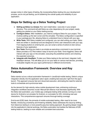 Guide to End-to-End Detox Testing Headspin | PDF | Computer Software ...