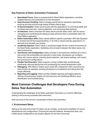 Guide to End-to-End Detox Testing Headspin | PDF | Computer Software ...