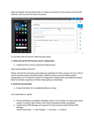 Guide to End-to-End Detox Testing Headspin | PDF | Computer Software ...