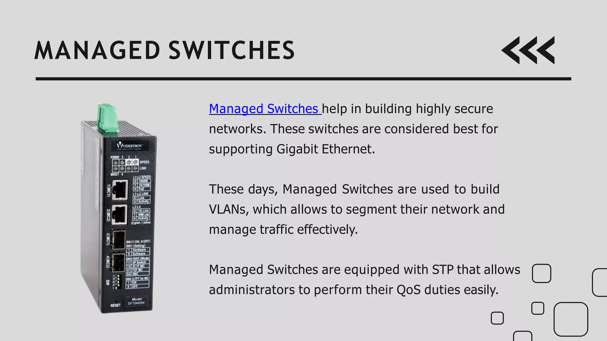 Guide to Enterprise Switches and Their Selection | PPT