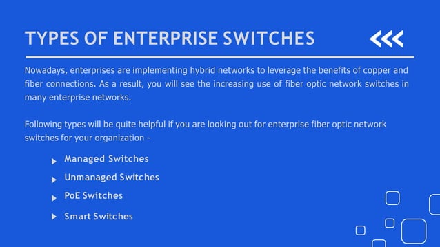 Guide to Enterprise Switches and Their Selection | PPT