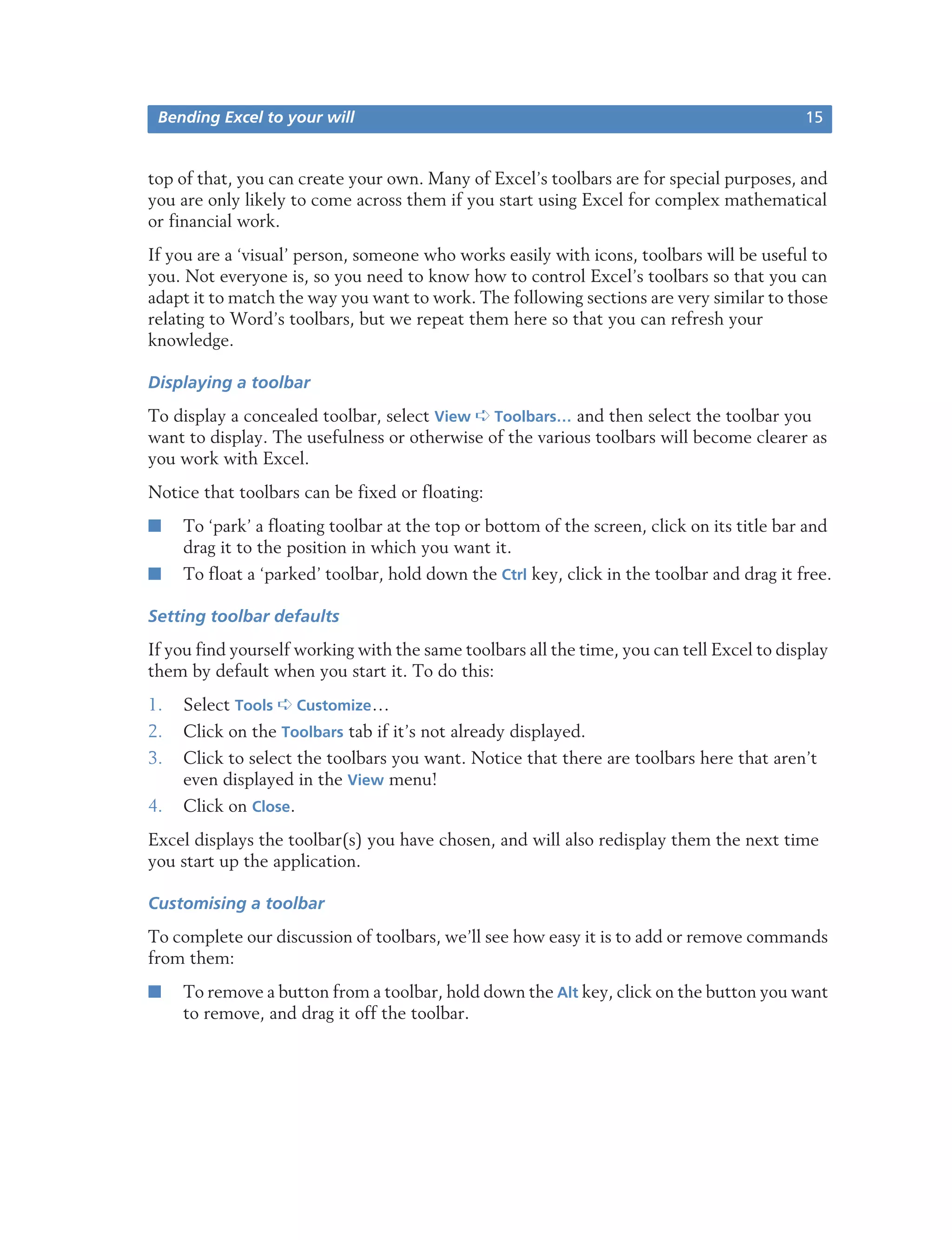 Guide to excel | PDF