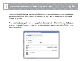 Guide to Facebook Questions | PPT