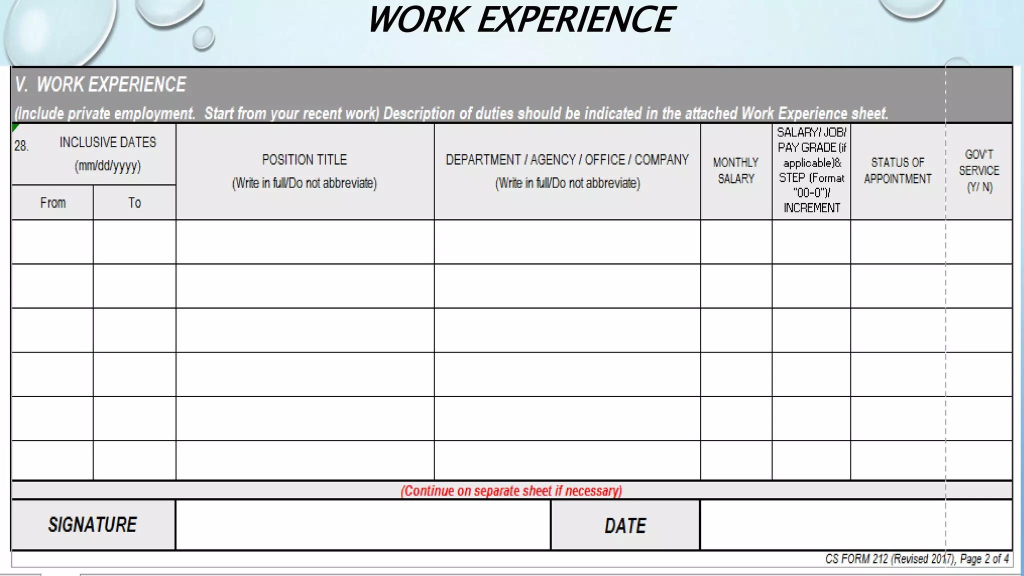 Guide to filling PDS (Revised 2017) | PPTX