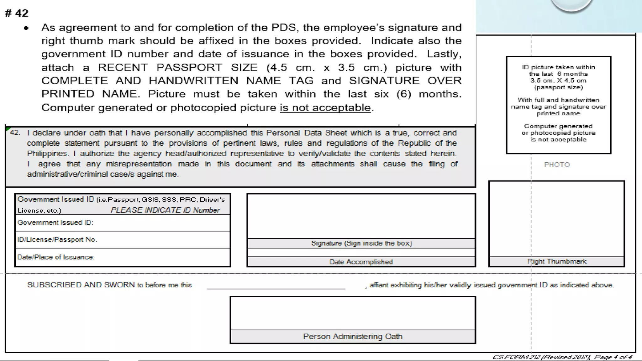 Guide to filling PDS (Revised 2017) | PPTX