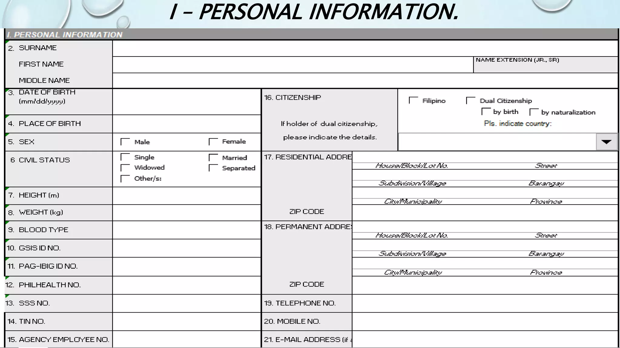 Guide to filling PDS (Revised 2017) | PPTX