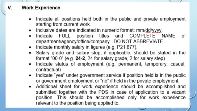 Guide to filling PDS (Revised 2017) | PPTX