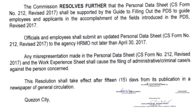 Guide to filling PDS (Revised 2017) | PPTX