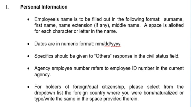 Guide to filling PDS (Revised 2017) | PPTX