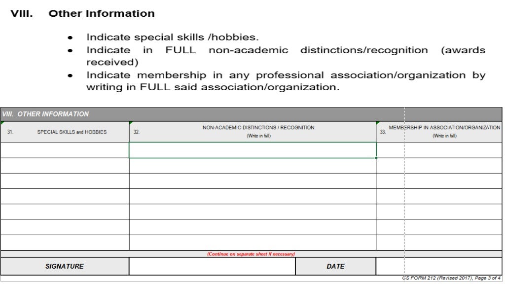 Guide to filling PDS (Revised 2017)