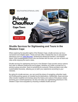 Navigating Western Cape: Your Ultimate Shuttle Service Handbook.pdf
