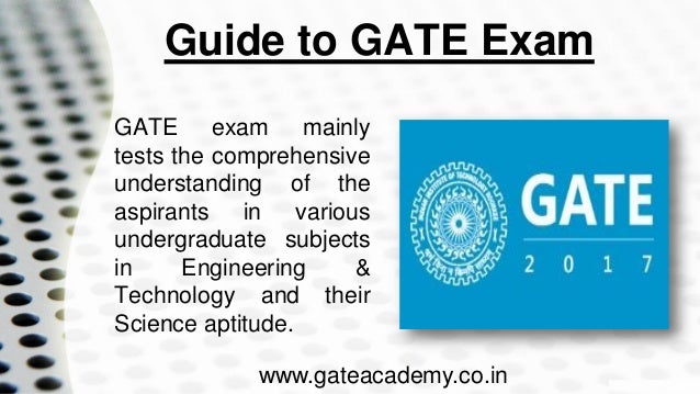 Guide to gate exam