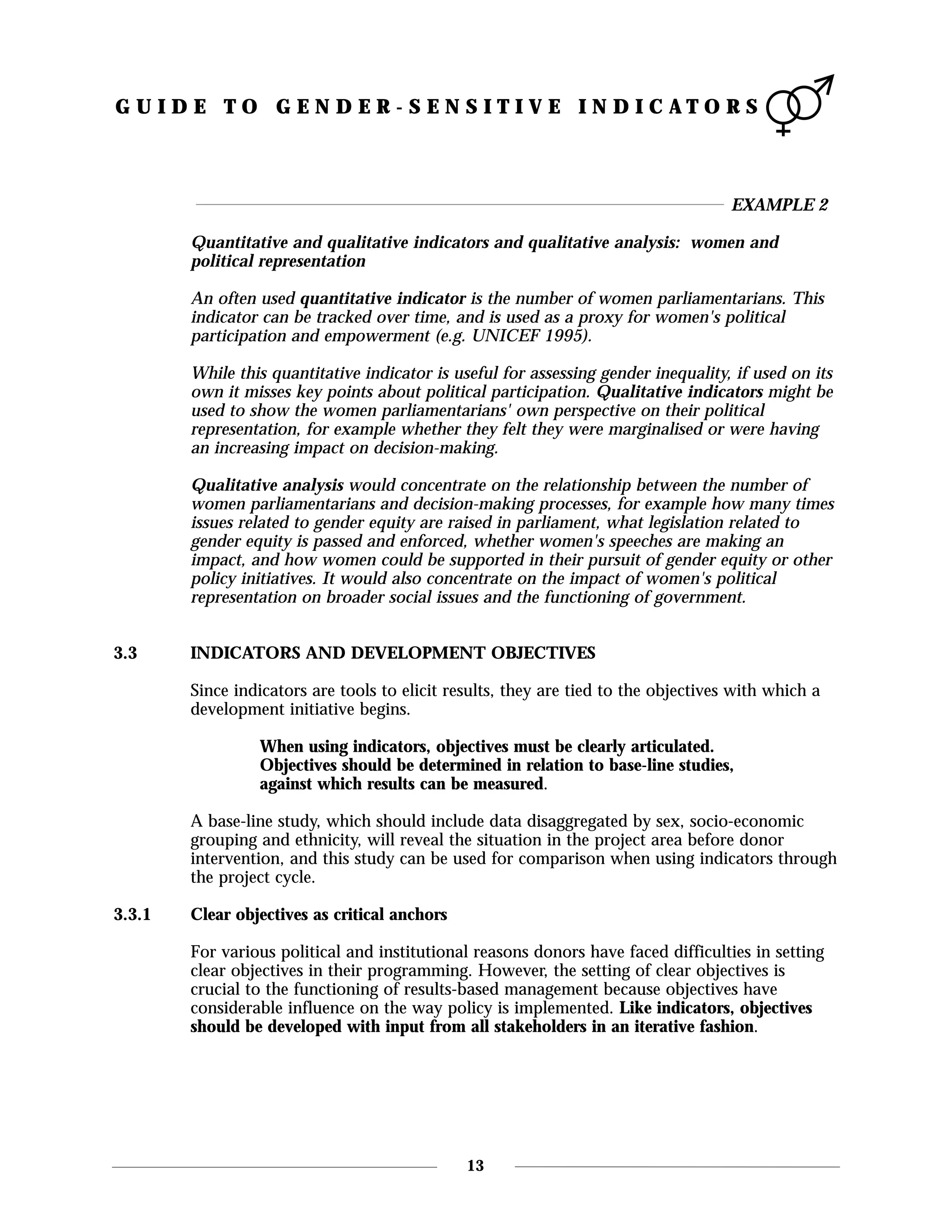 Guide to Gender-Sensitive Indicators | PDF