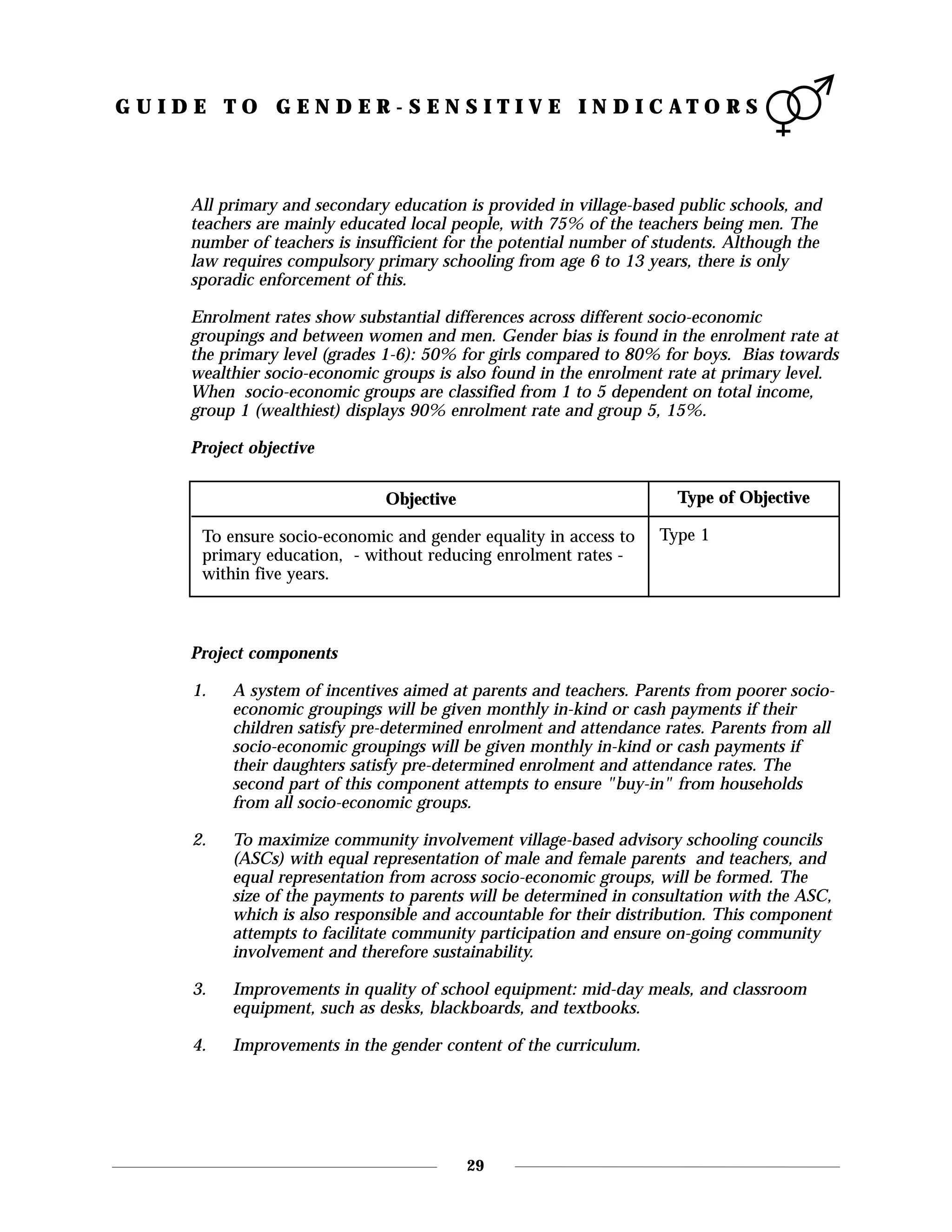 Guide to Gender-Sensitive Indicators | PDF