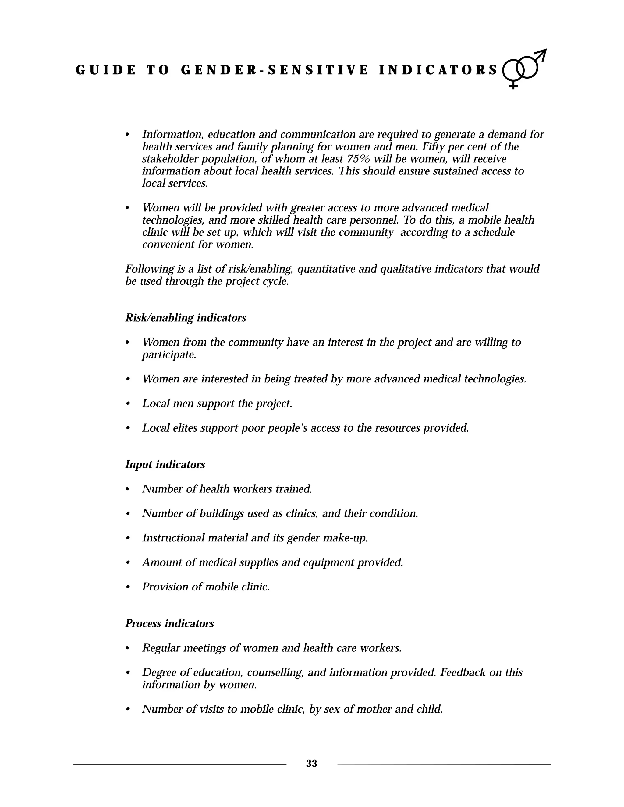 Guide to Gender-Sensitive Indicators | PDF