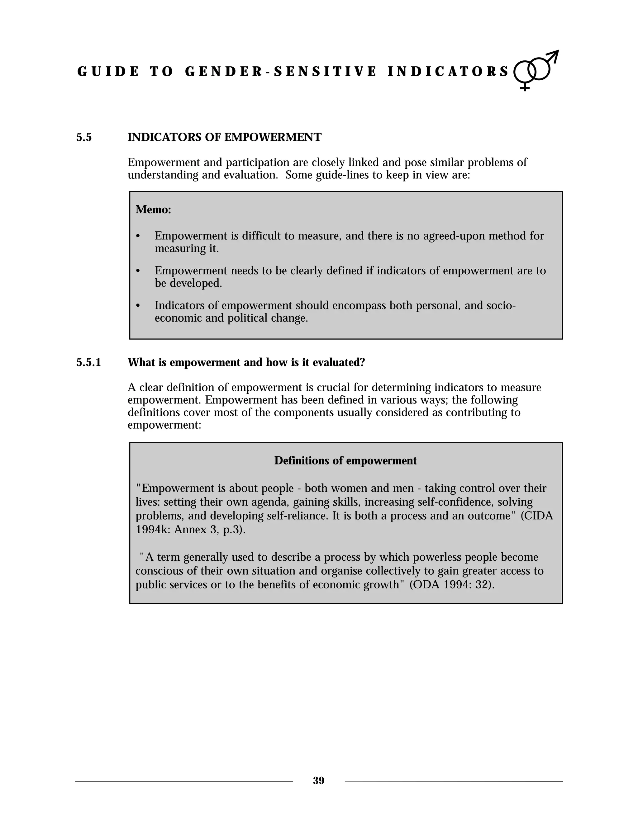 Guide to Gender-Sensitive Indicators | PDF