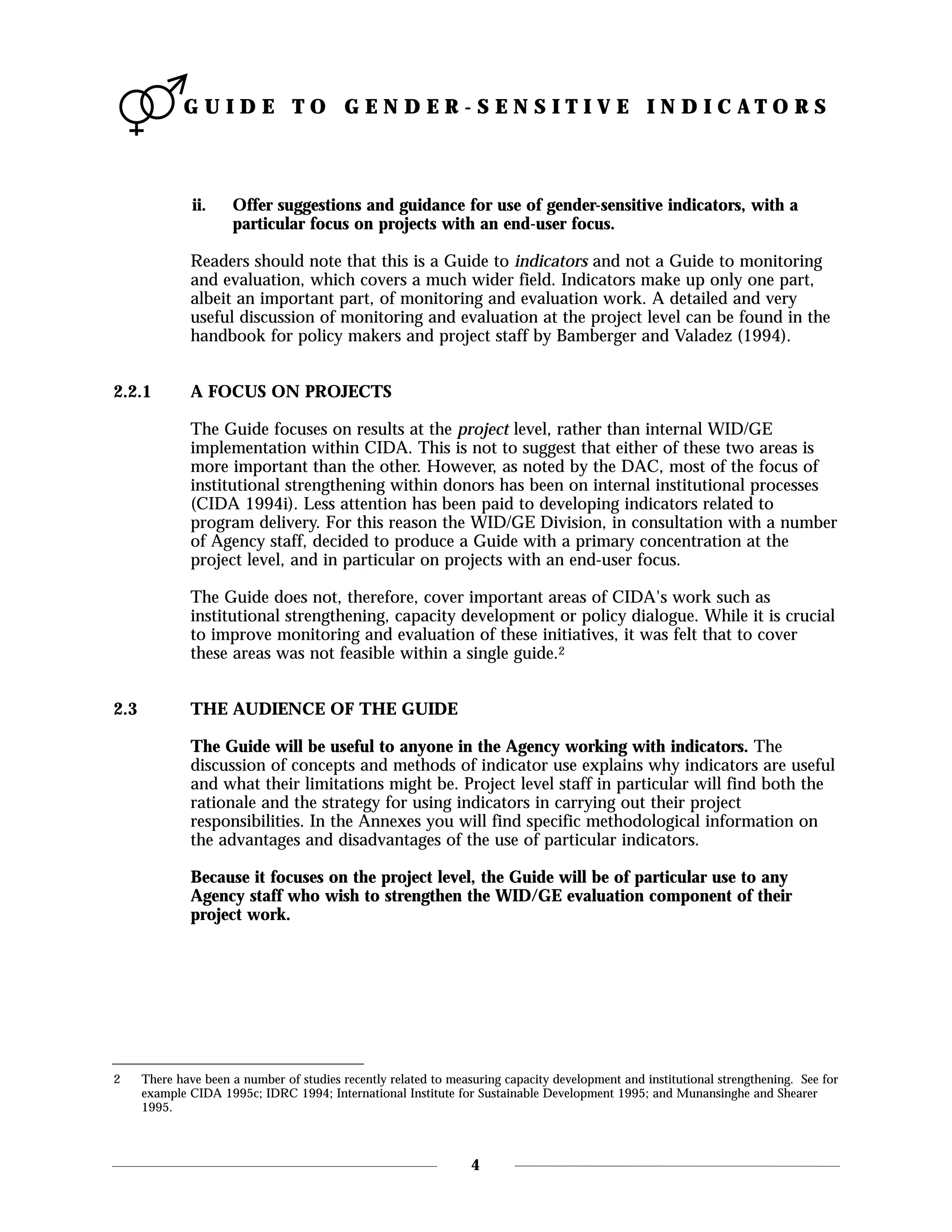 Guide to Gender-Sensitive Indicators | PDF