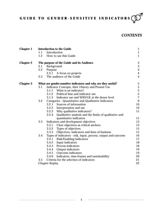 Guide to Gender-Sensitive Indicators | PDF