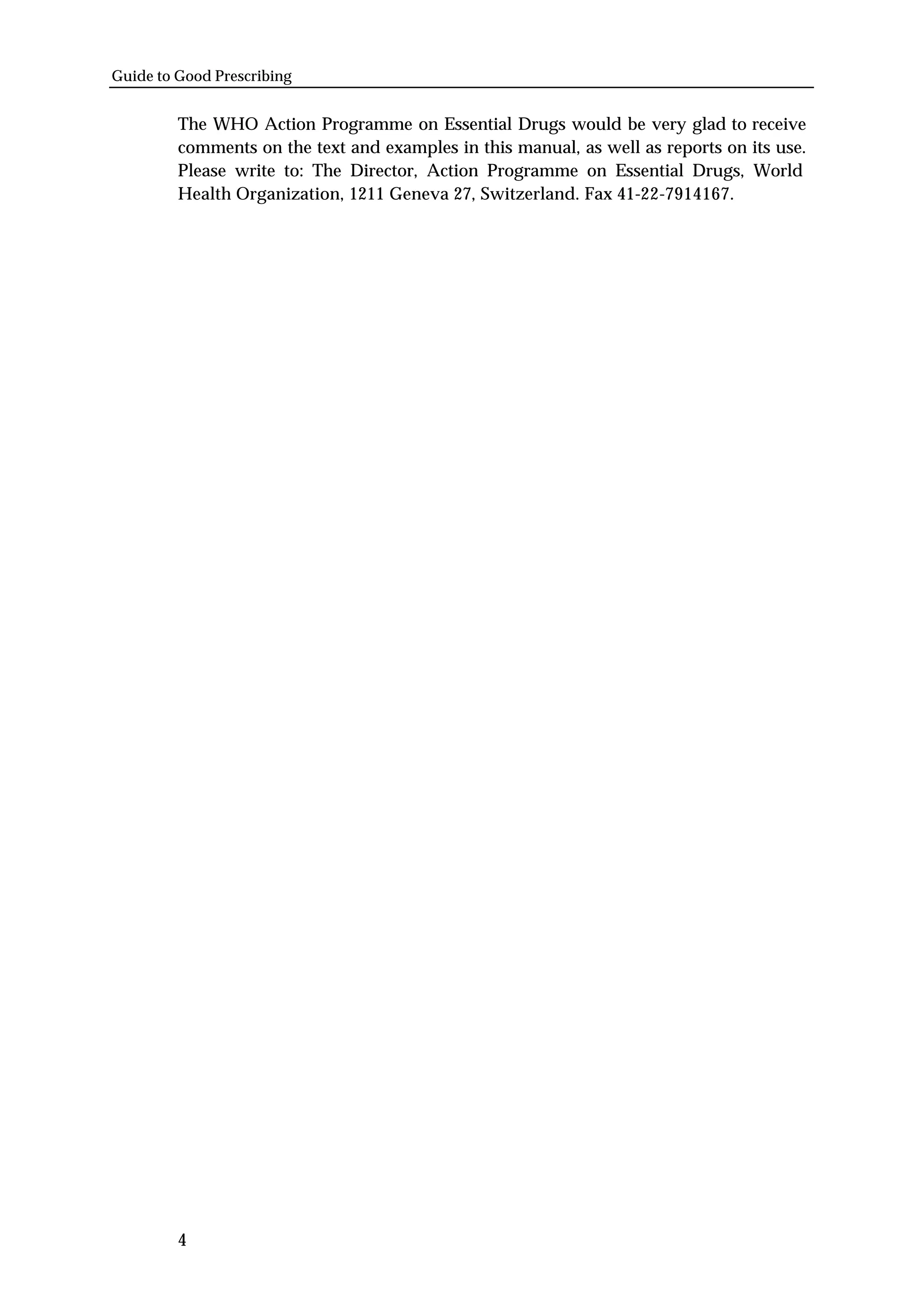 Guide to good prescribing (WHO) | PDF