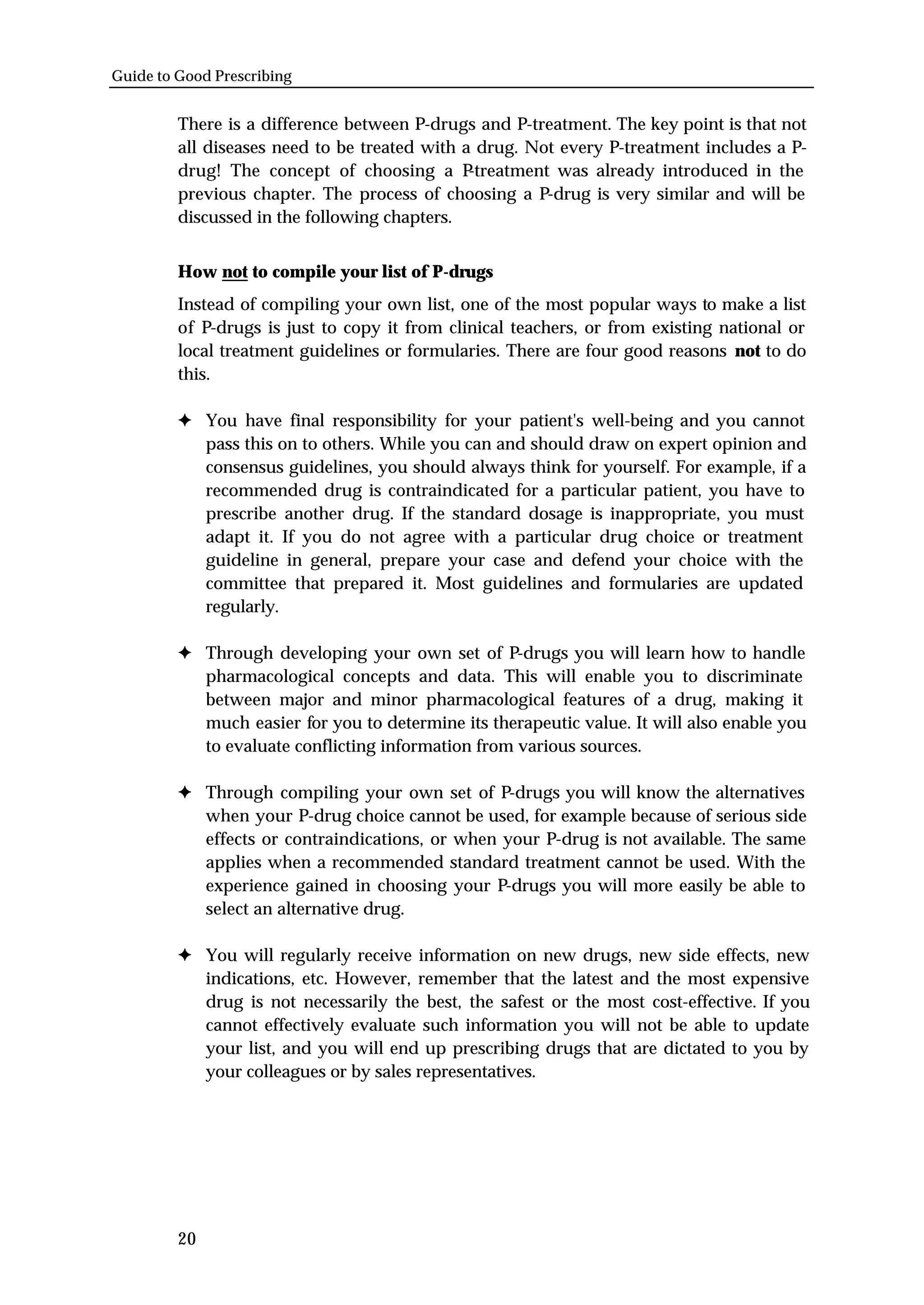 Guide to good prescribing (WHO) | PDF