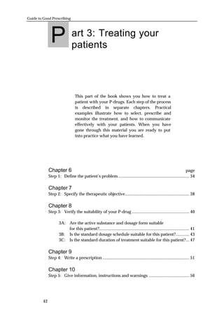 Guide to good prescribing (WHO) | PDF