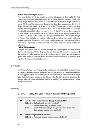 Guide to good prescribing (WHO) | PDF