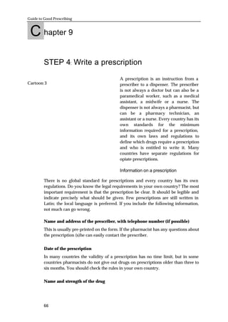 Guide to good prescribing (WHO) | PDF