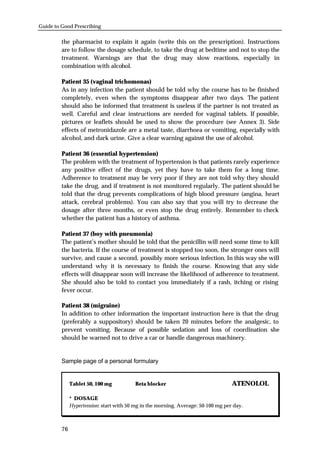 Guide to good prescribing (WHO) | PDF
