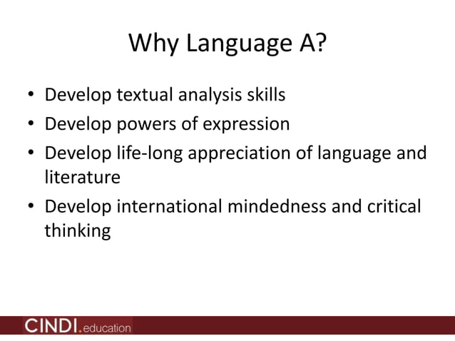 Guide to the IBDP Language A guide | PPTX | Education